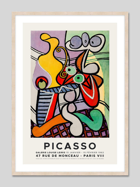 Picasso Exhibition Poster by Pablo Picasso Art Print | Pop Motif