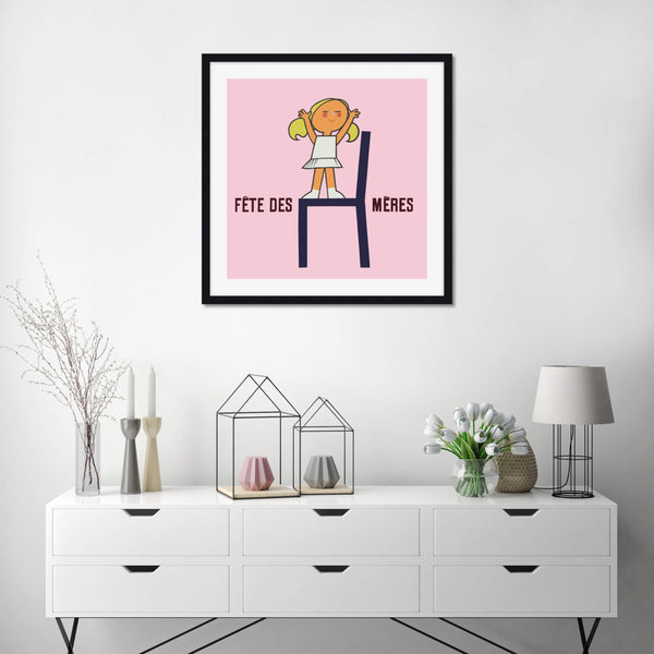 Fete Des Meres Vintage Poster - French Mother's Day Poster | Pop Motif