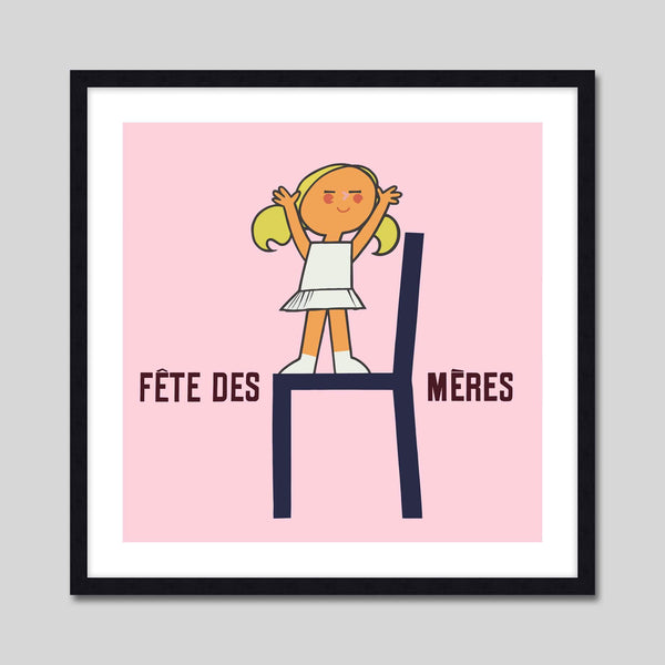 Fete Des Meres Vintage Poster - French Mother's Day Poster | Pop Motif