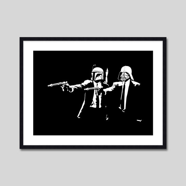 Darth Vader Boba Fett Star Wars Pulp Fiction Art Print | Pop Motif
