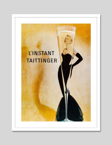 L'Instant Taittinger Champagne Vintage Poster | Pop Motif