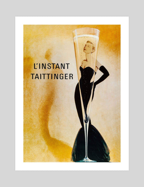 L'Instant Taittinger Champagne Vintage Poster | Pop Motif