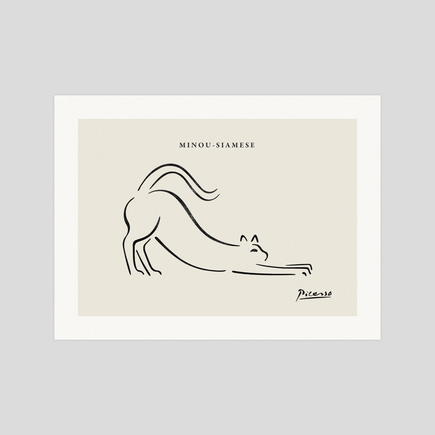 Minou Siamese Art Print by Pablo Picasso | Pop Motif