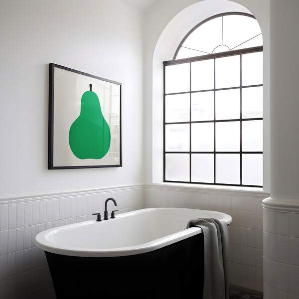 Pear Art Print by Enzo Mari - Mid-Century Art | Pop Motif