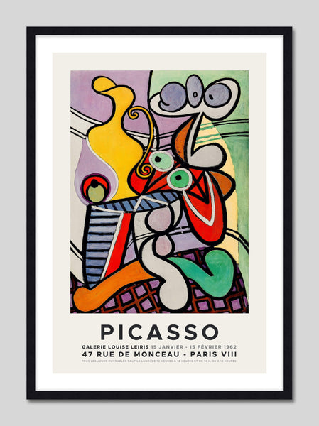 Picasso Exhibition Poster by Pablo Picasso Art Print | Pop Motif