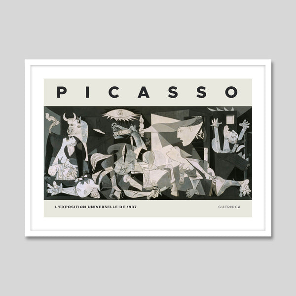 Picasso Guernica Exhibition Poster Art Print | Pop Motif