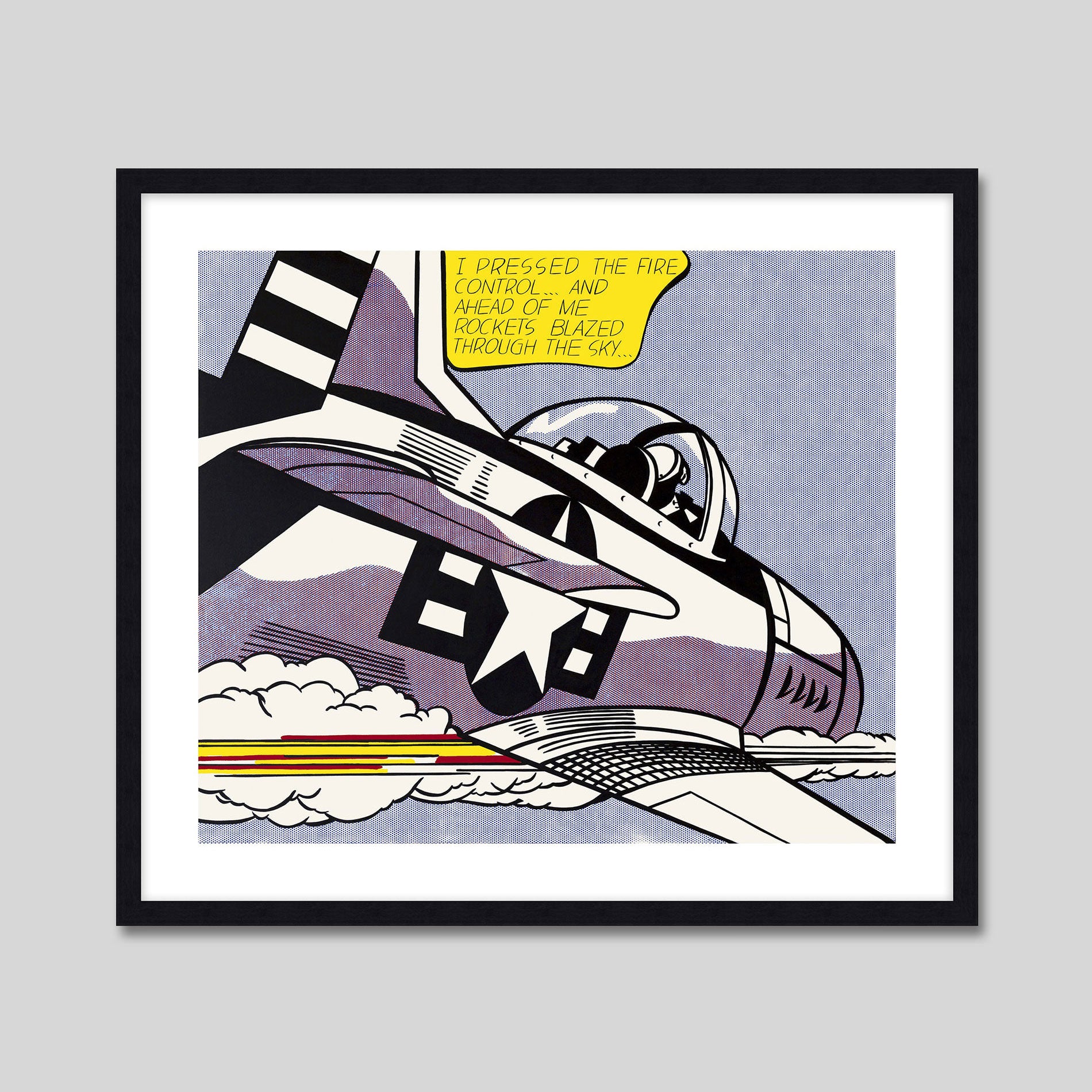WHAAM (Panel 1) by Roy Lichtenstein Art Print | Pop Motif