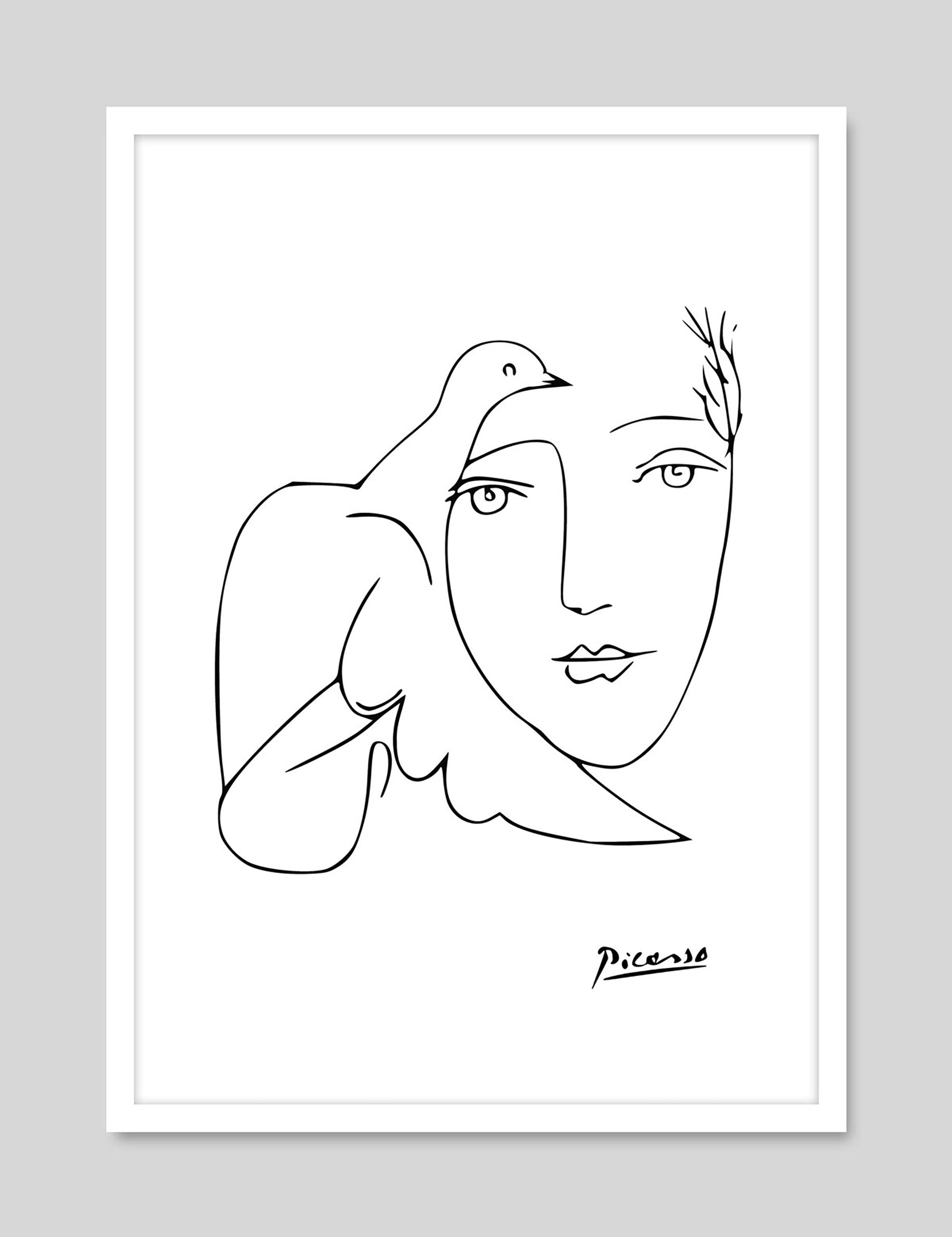 Picasso Woman Sketch Pablo Picasso Woman With A Helmet Of Hair Magnet