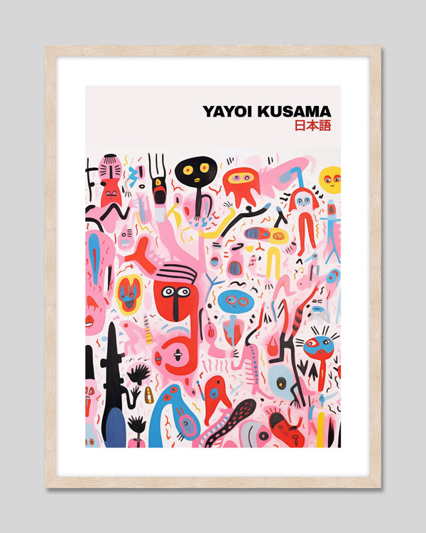 Yayoi Kusama Exhibition Poster by Yayoi Kusama Art Print | Pop Motif