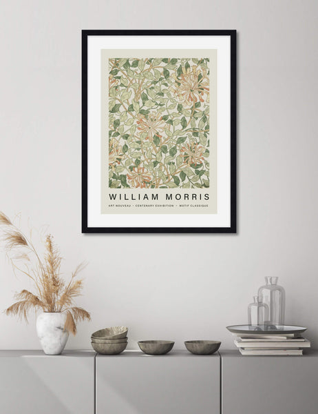 Honeysuckle by William Morris Art Print | Pop Motif
