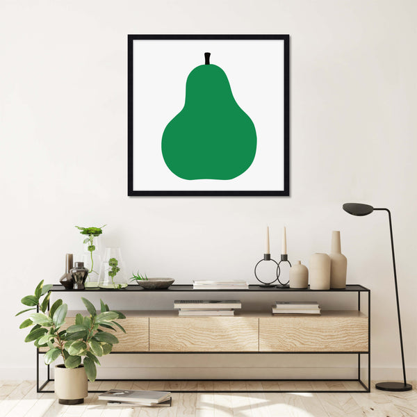 Pear Art Print by Enzo Mari - Mid-Century Art | Pop Motif