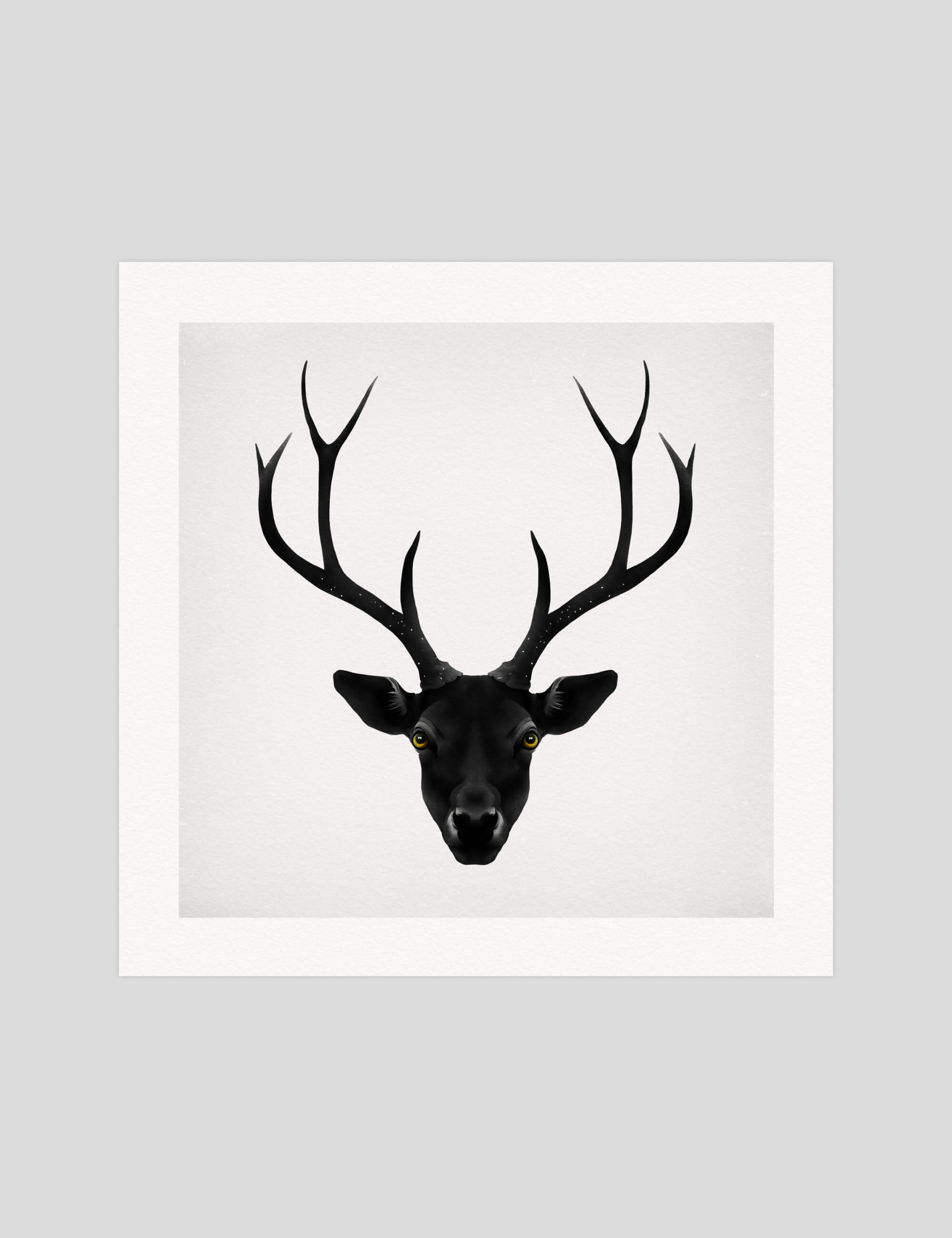 The Black Deer Art Print by Ruben Ireland | Pop Motif