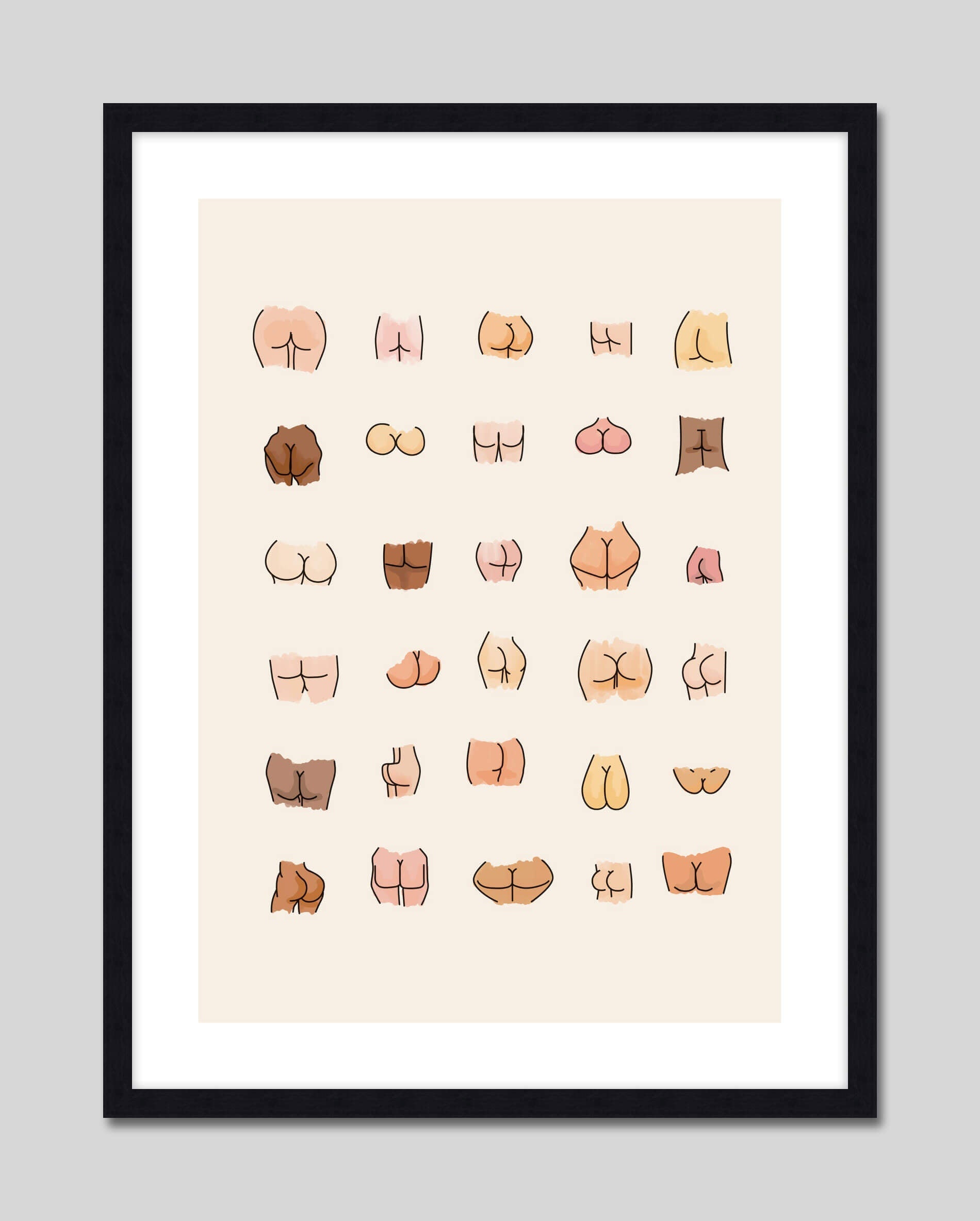 Bums Art Print | Pop Motif