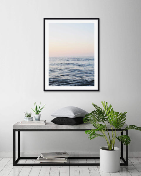 Calm Ocean Photography Art Print | Pop Motif
