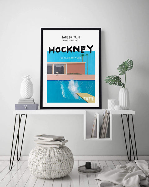 David Hockney Tate Britain Exhibition Poster - A Bigger Splash – Pop Motif
