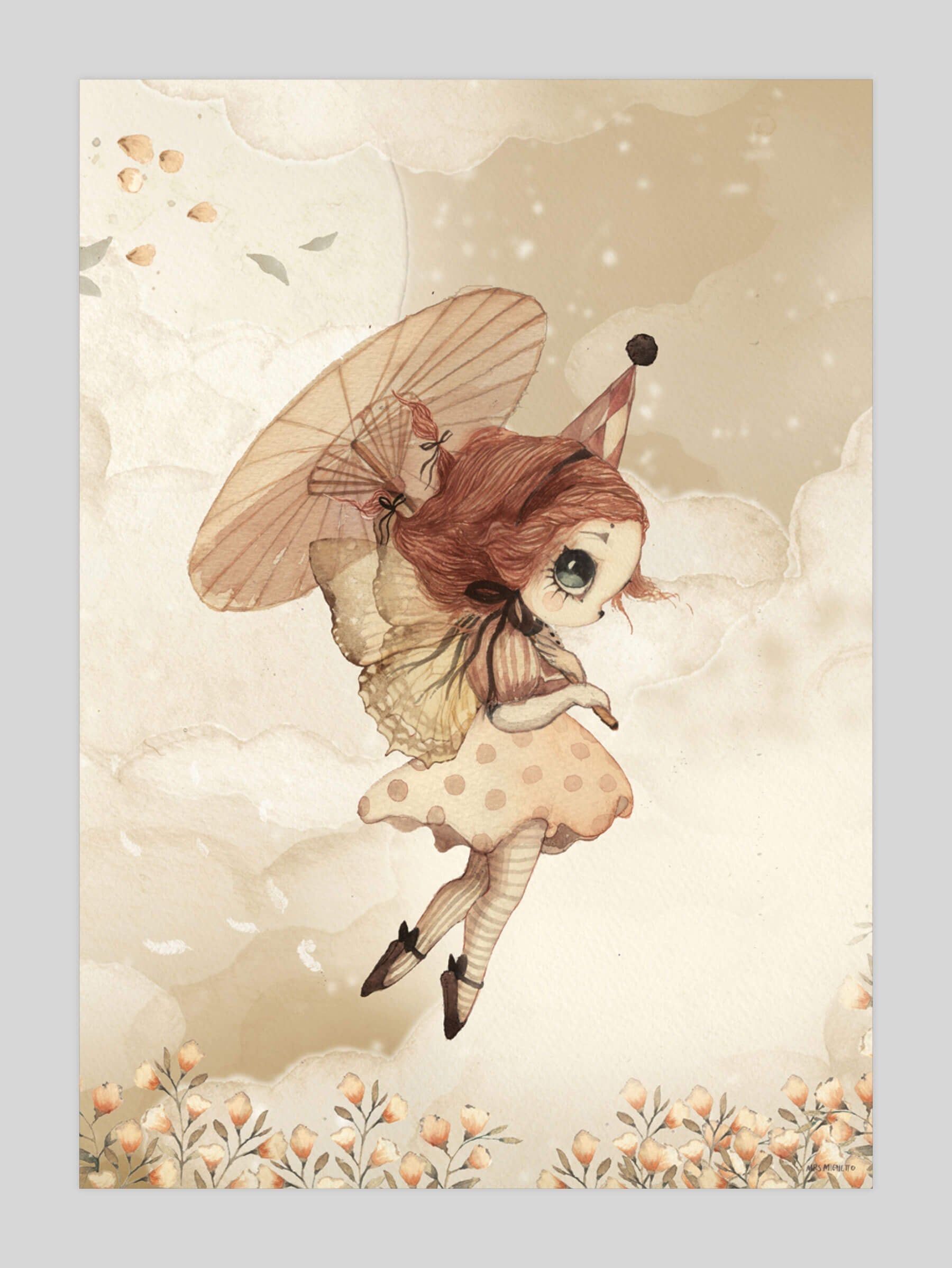 Miss Gertrude by Mrs Mighetto Art Print | Pop Motif