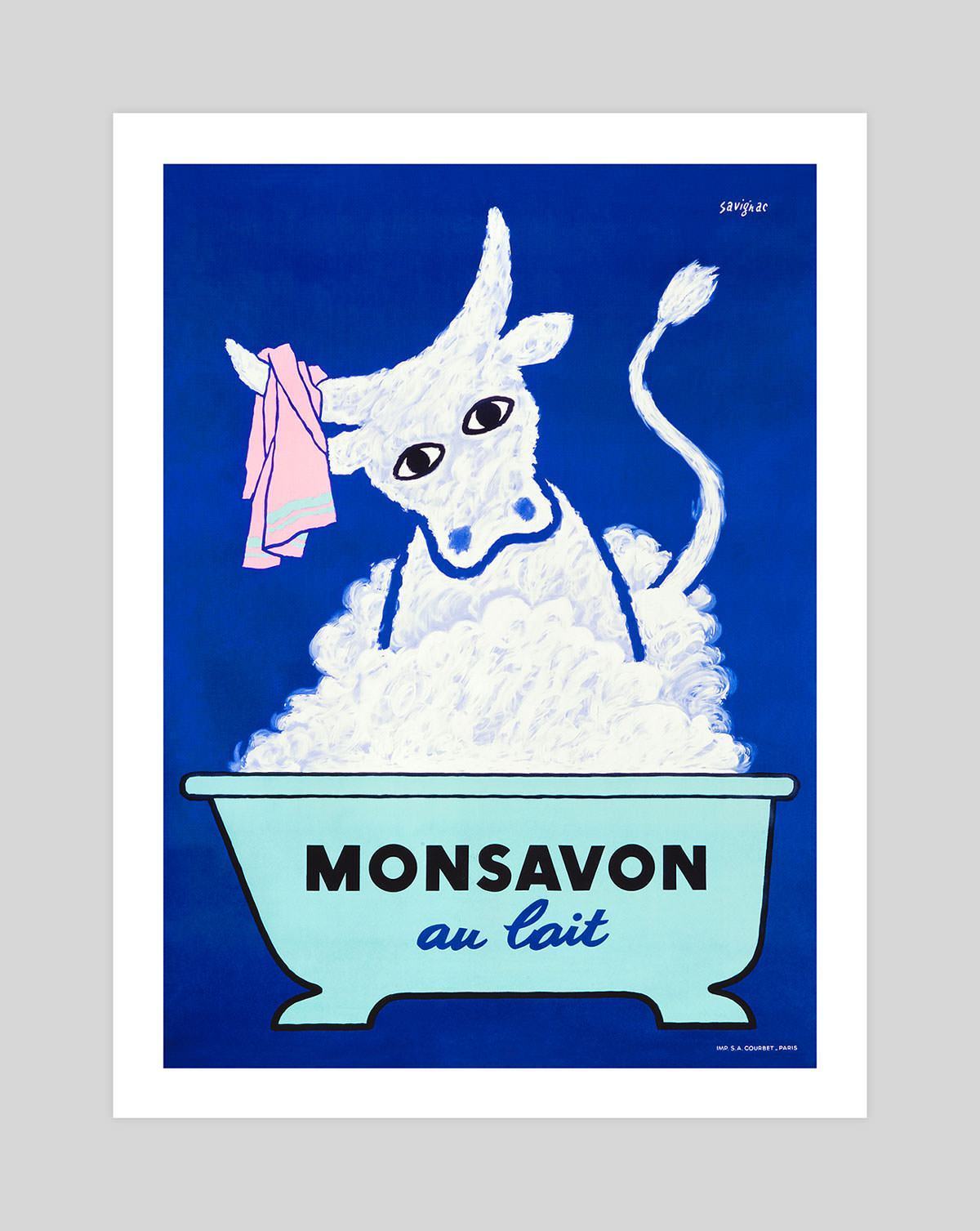 Monsavon Au Lait Vintage Poster by Ray Savignac | Pop Motif