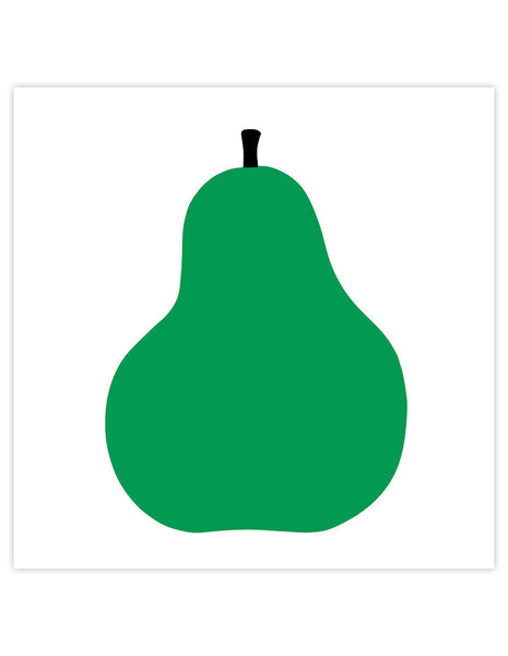 Pear Art Print by Enzo Mari - Mid-Century Art | Pop Motif