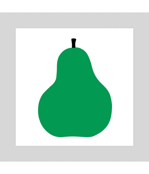 Pear Art Print by Enzo Mari - Mid-Century Art | Pop Motif